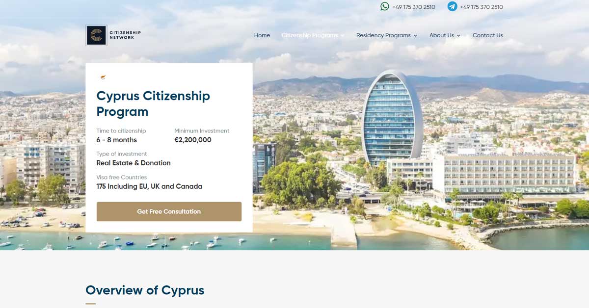 Cyprus Citizenship | Best #1 Citizenship Service by Investment